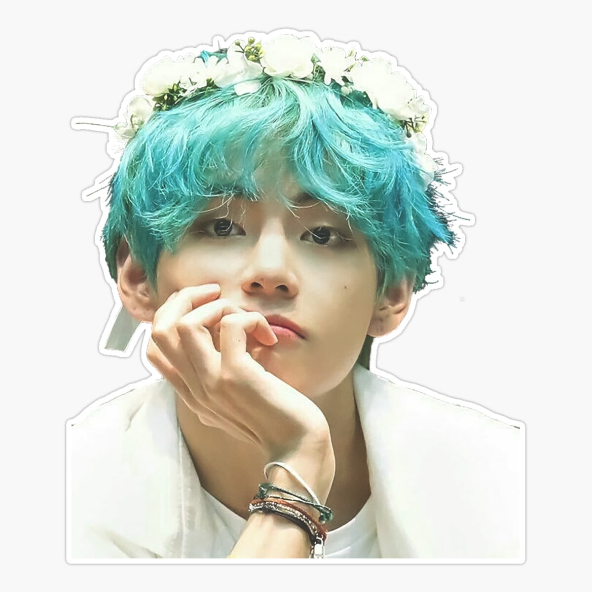 Onim Pretty Boy Kim Taehyung Sticker, Phone Decal Water Bottle Stickers ...
