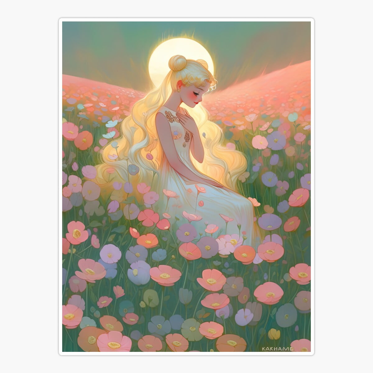 Onim Princess Serenity Ii Sticker, Phone Decal Water Bottle Stickers ...