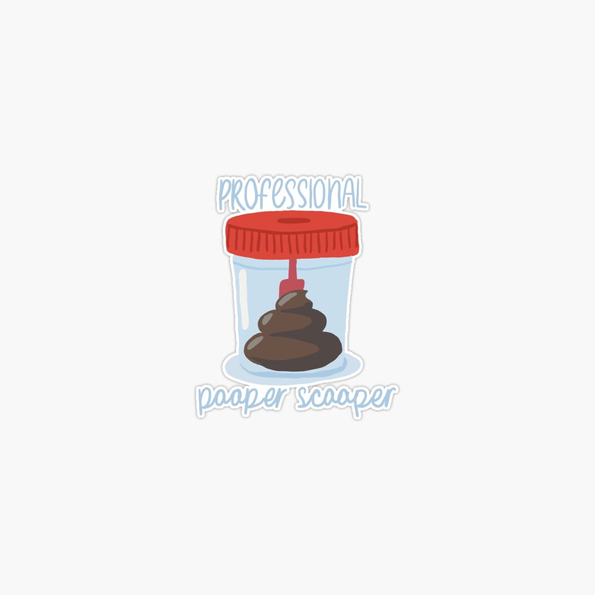 Onim Professional Pooper Scooper Sticker, Phone Decal Water Bottle ...