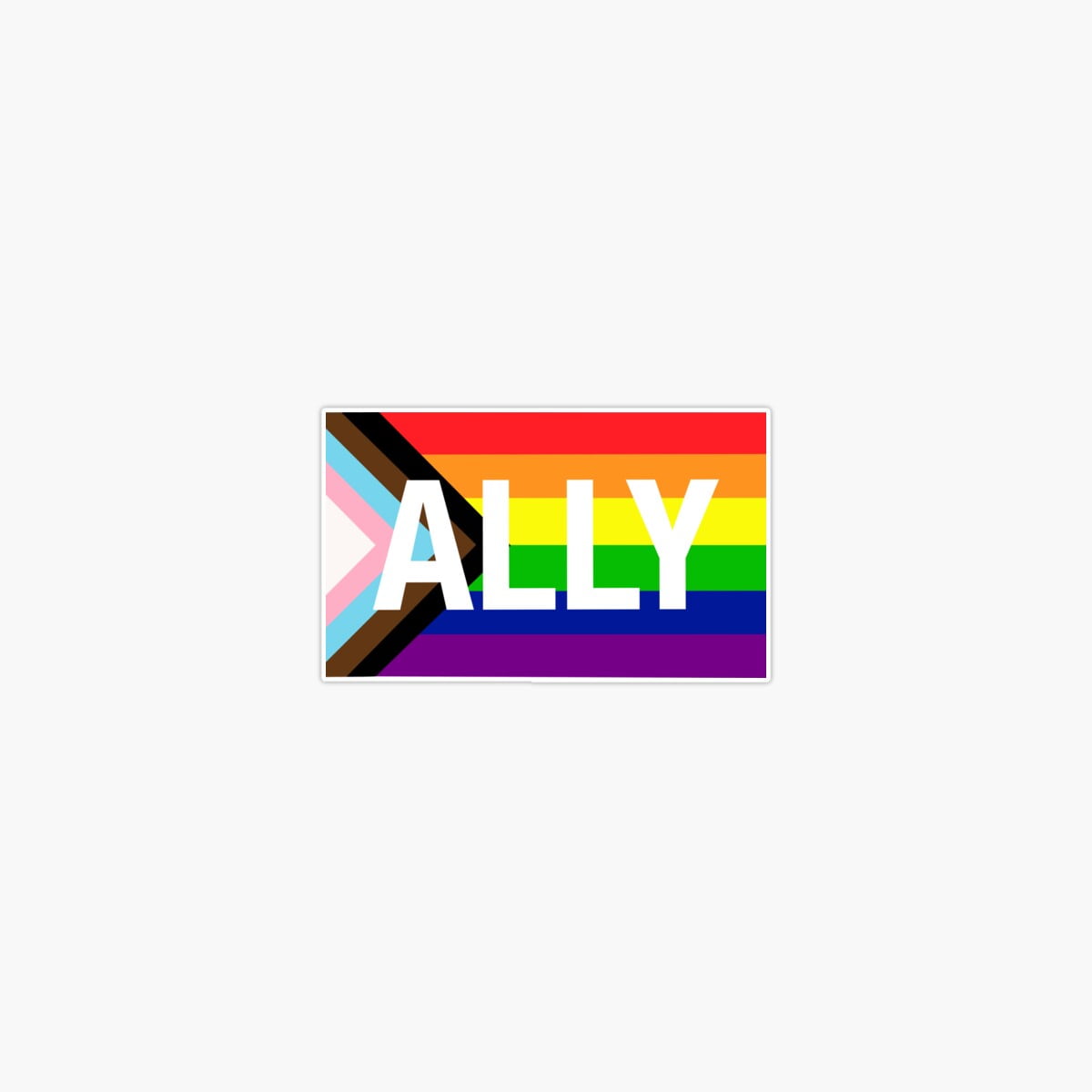 Onim Progress Pride Flag Ally Sticker, Phone Decal Water Bottle ...