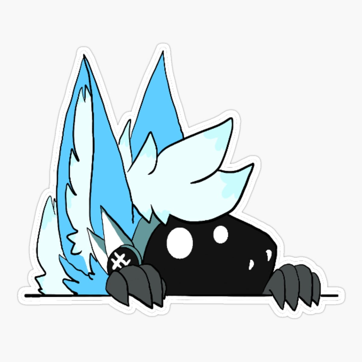 Onim Protogen Peek Sticker Sticker, Phone Decal Water Bottle Stickers ...