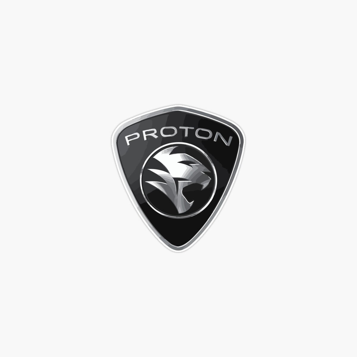 Onim Proton Power - Black Proton Car Badge Sticker - Walmart.com