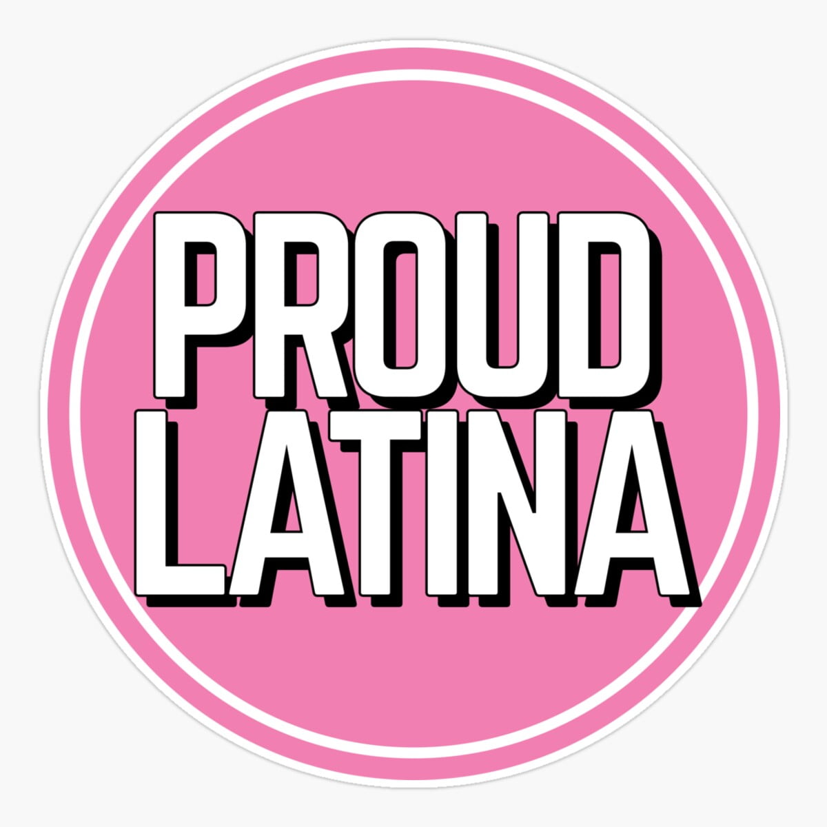 Onim Proud Latina Sticker, Phone Decal Water Bottle Stickers Car Decals ...