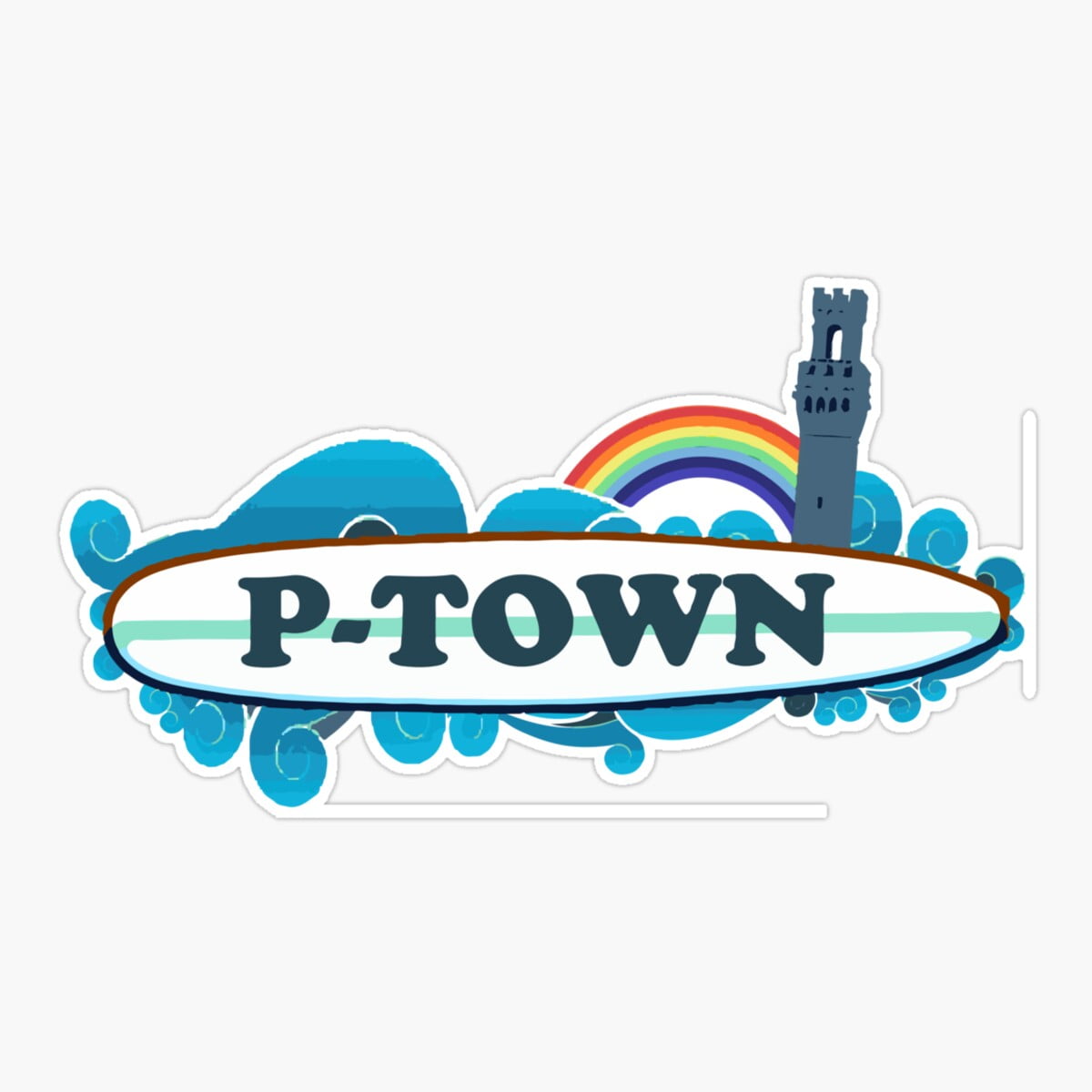 Onim Provincetown - Cape Cod. Sticker, Phone Decal Water Bottle ...