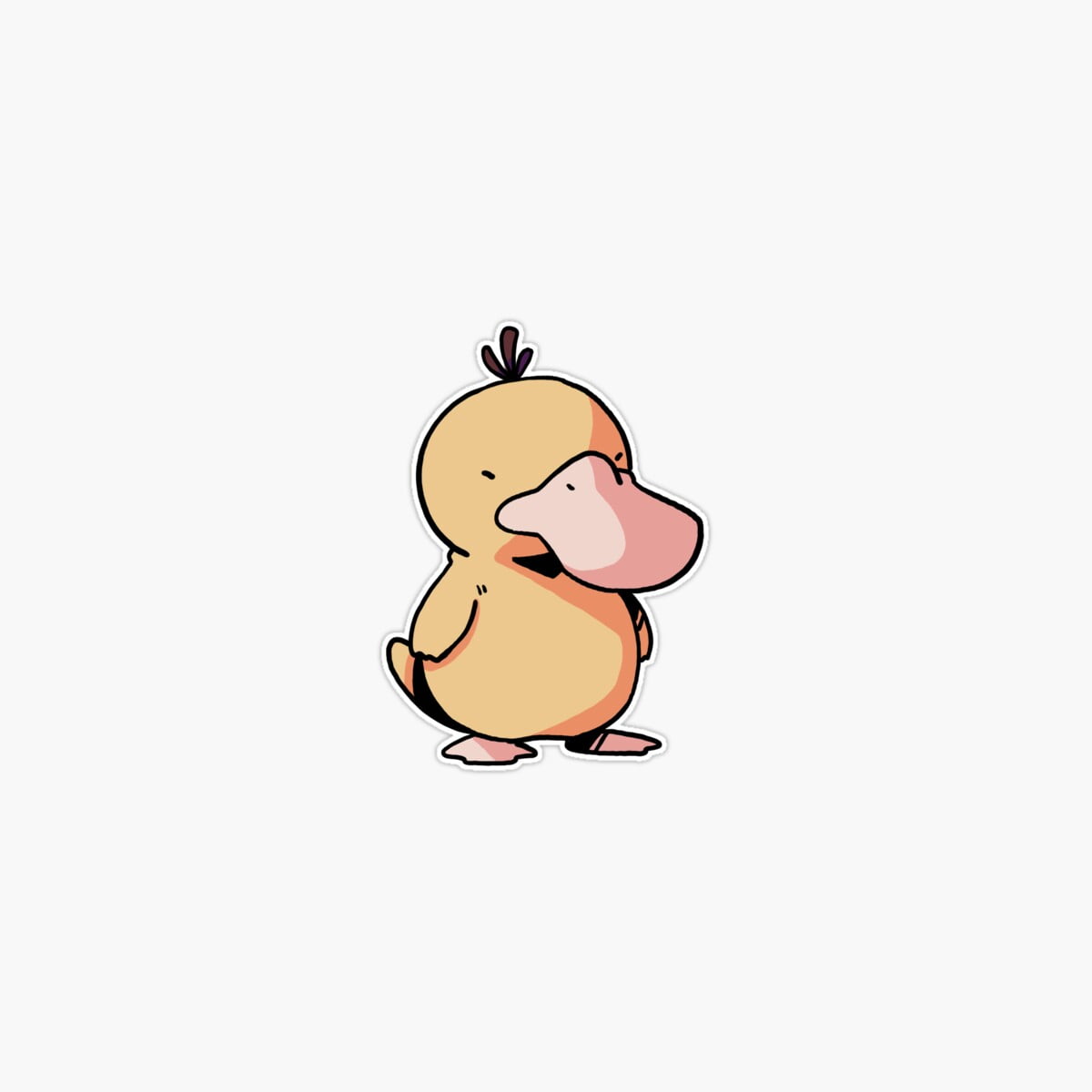 Onim Psyduck Sticker, Phone Decal Water Bottle Stickers Car Decals ...