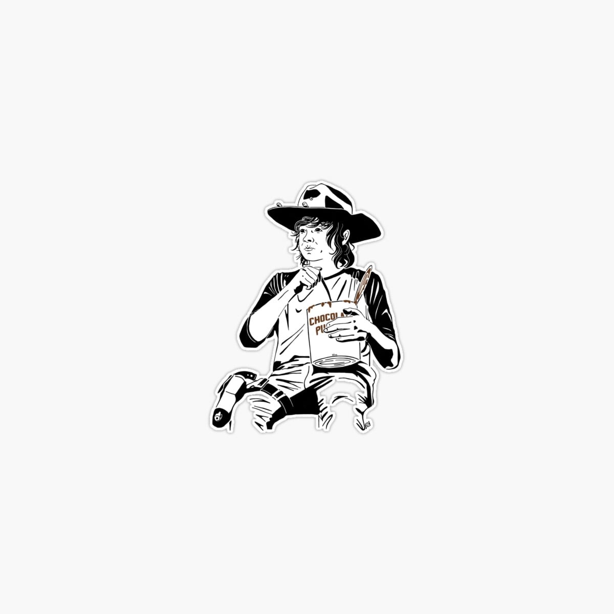 Onim Pudding Carl Fanart Sticker - Walmart.com