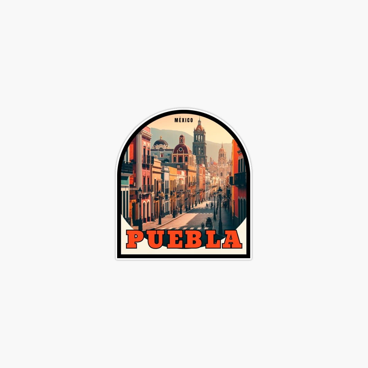 Onim Puebla - Mexico Sticker - Walmart.com