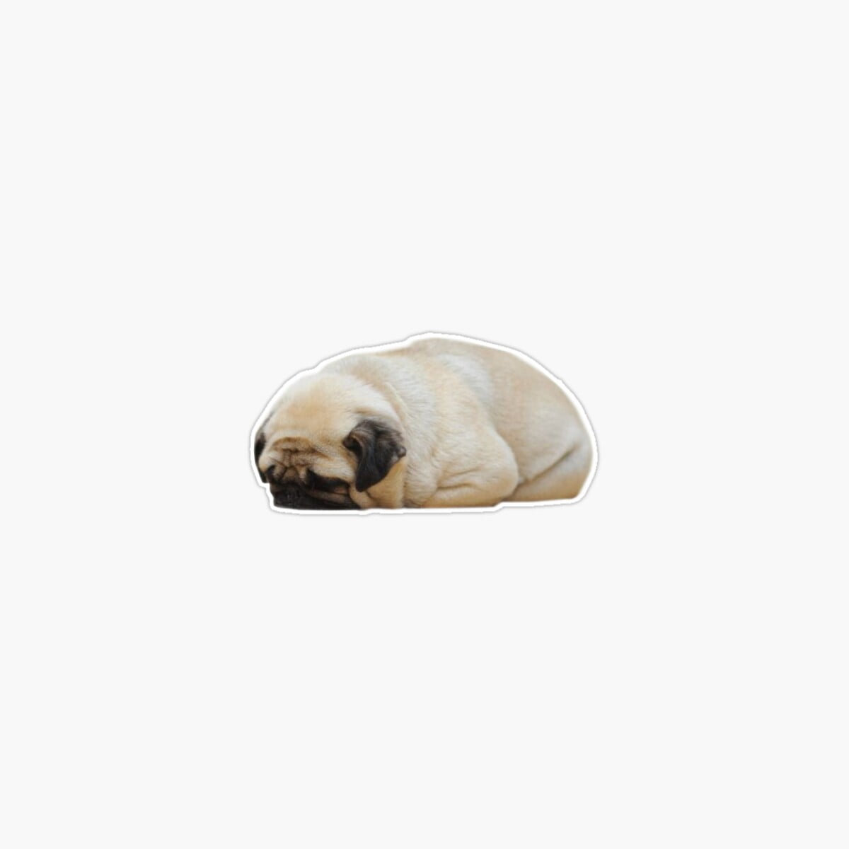 Onim Pug Loaf Sticker - Walmart.com