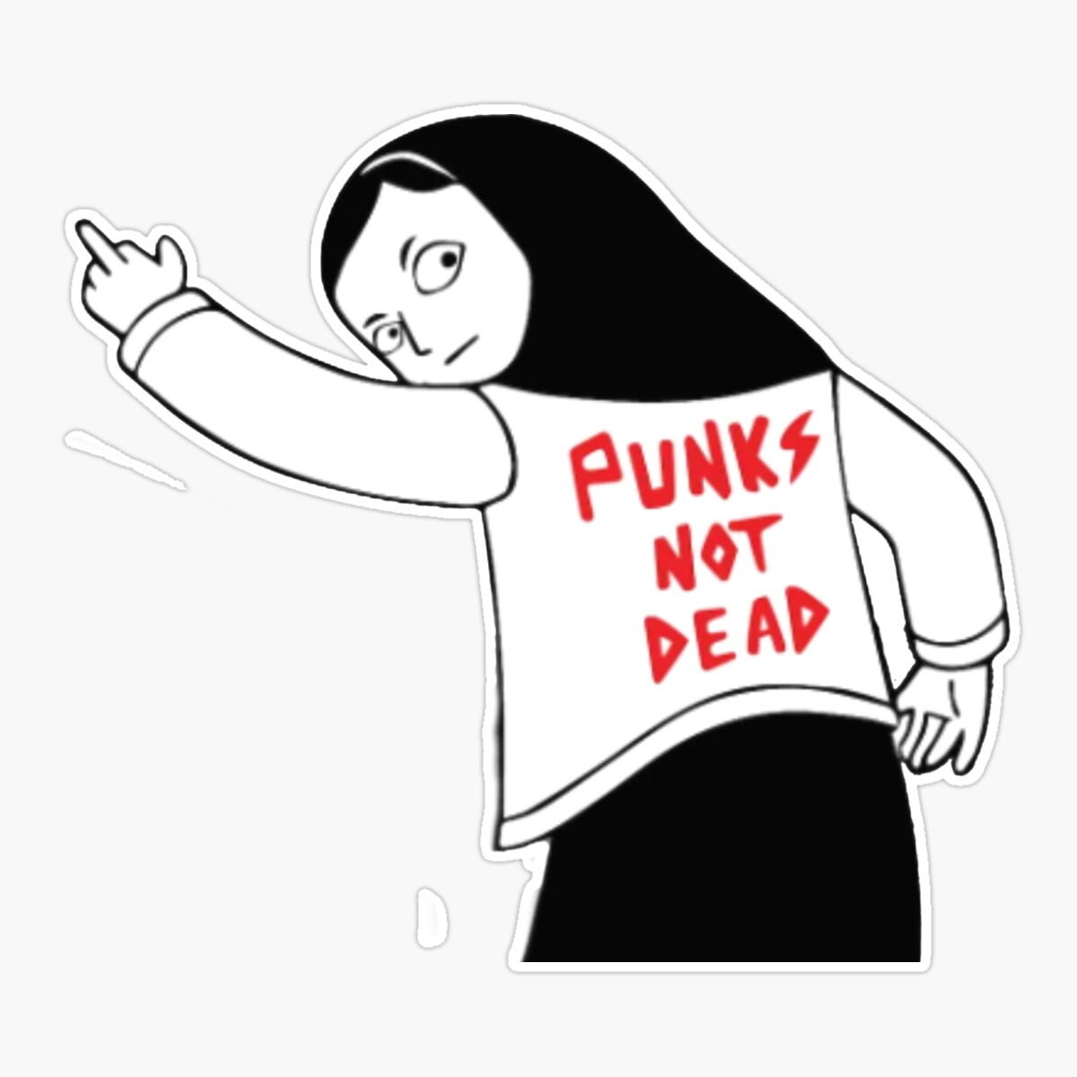Onim Punk Is Not Dead Sticker, Phone Decal Water Bottle Stickers Car ...