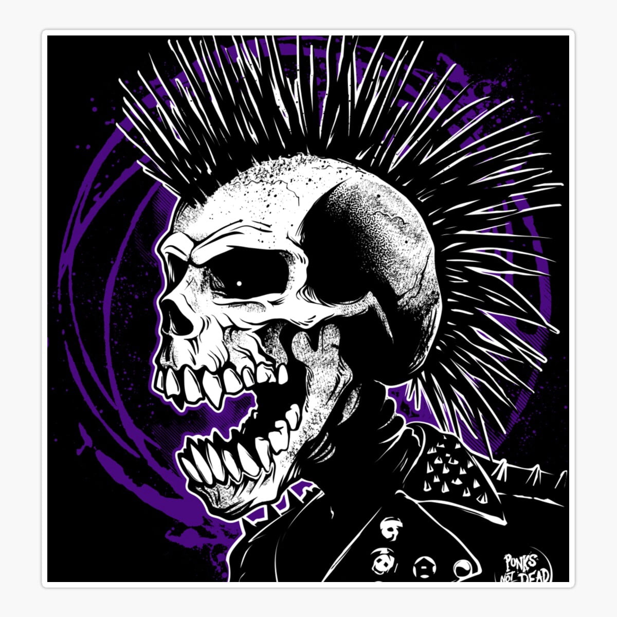 Onim Punk Not Dead Sticker, Phone Decal Water Bottle Stickers Car ...