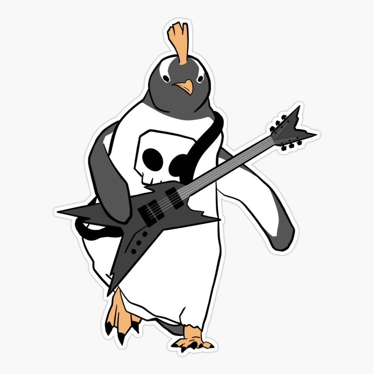 Onim Punk Penguin Sticker, Phone Decal Water Bottle Stickers Car Decals ...