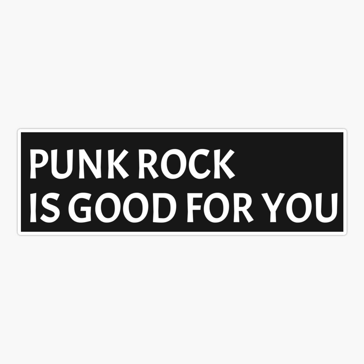 Onim Punk Rock Is Good For You Sticker, Phone Decal Water Bottle ...