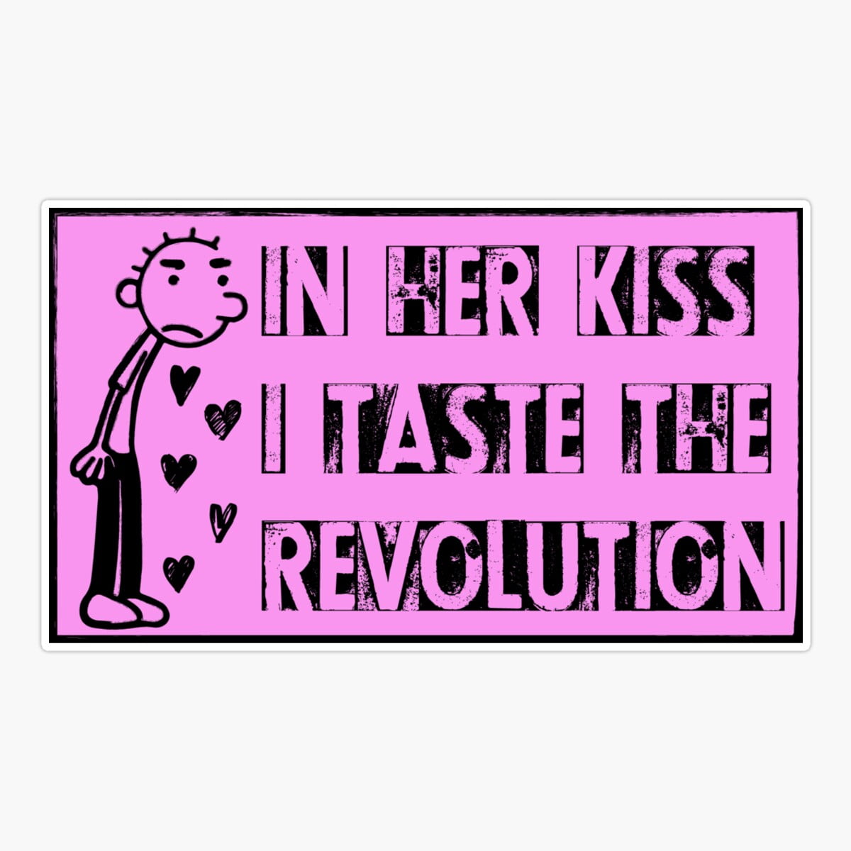 Onim Punk Rodrick Heffley Sticker, Phone Decal Water Bottle Stickers ...