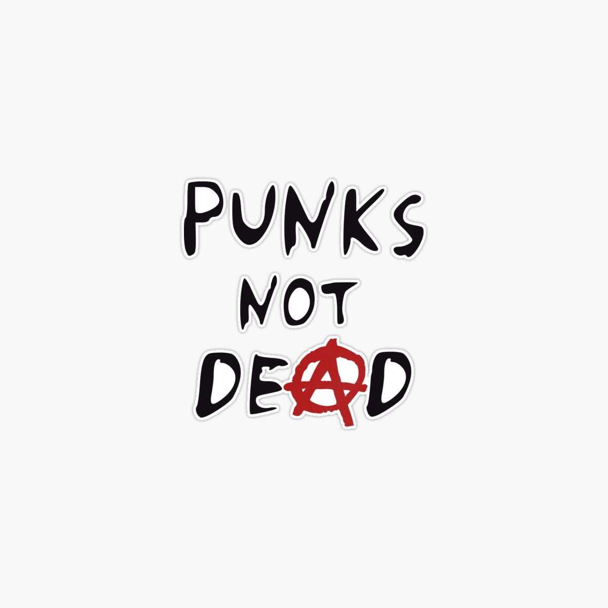Onim Punk'S Not Dead Sticker, Phone Decal Water Bottle Stickers Car ...