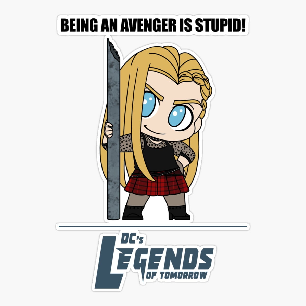 Onim Punk Sara Lance V2 Sticker, Phone Decal Water Bottle Stickers Car ...