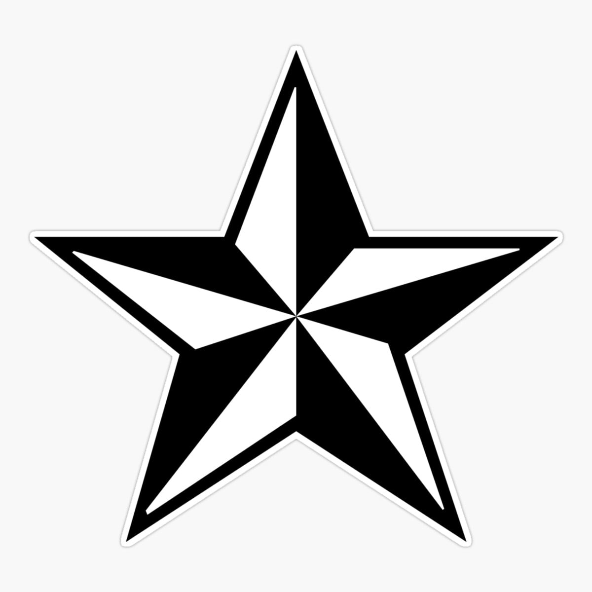 Onim Punk Star Sticker, Phone Decal Water Bottle Stickers Car Decals ...