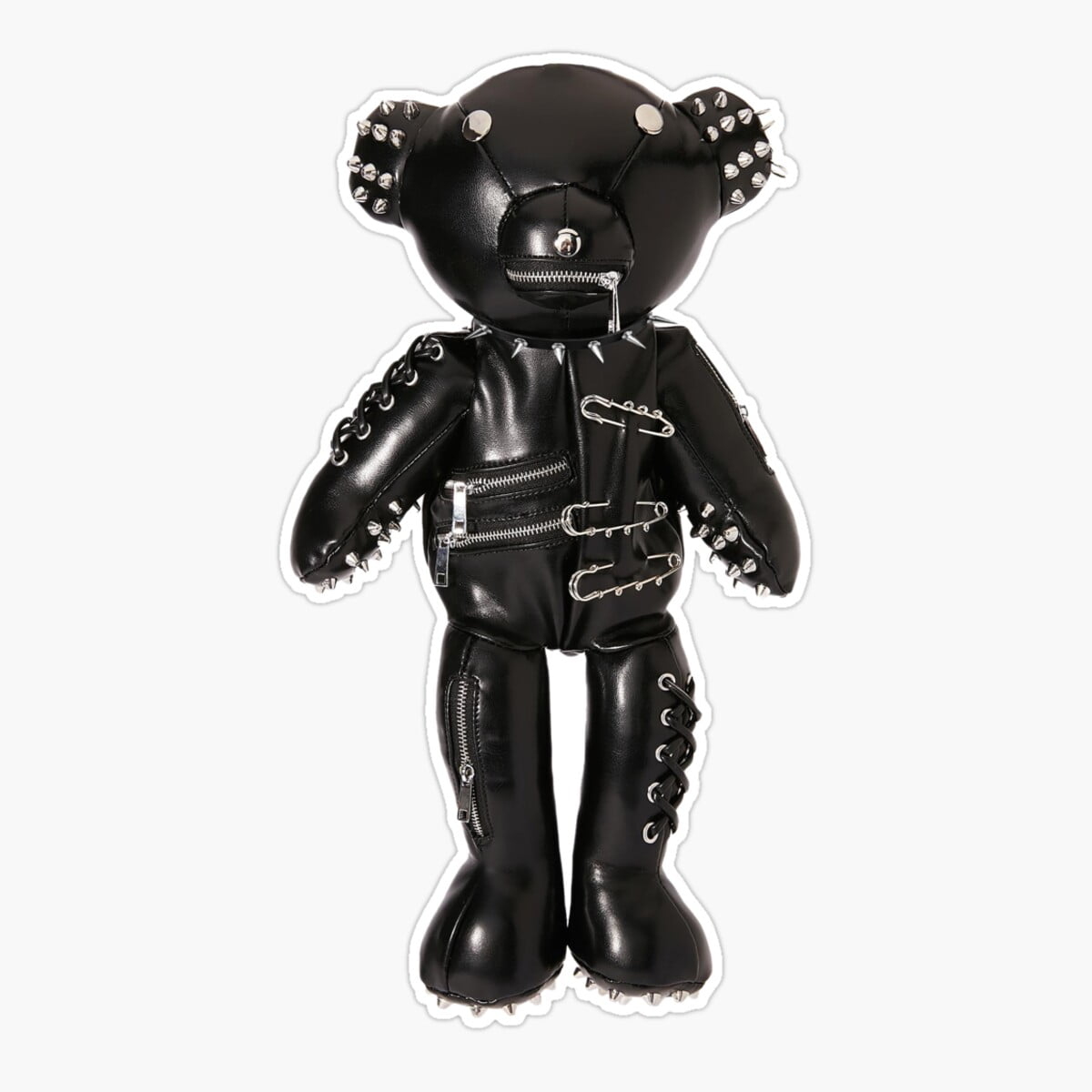 Onim Punk Teddy Sticker, Phone Decal Water Bottle Stickers Car Decals ...