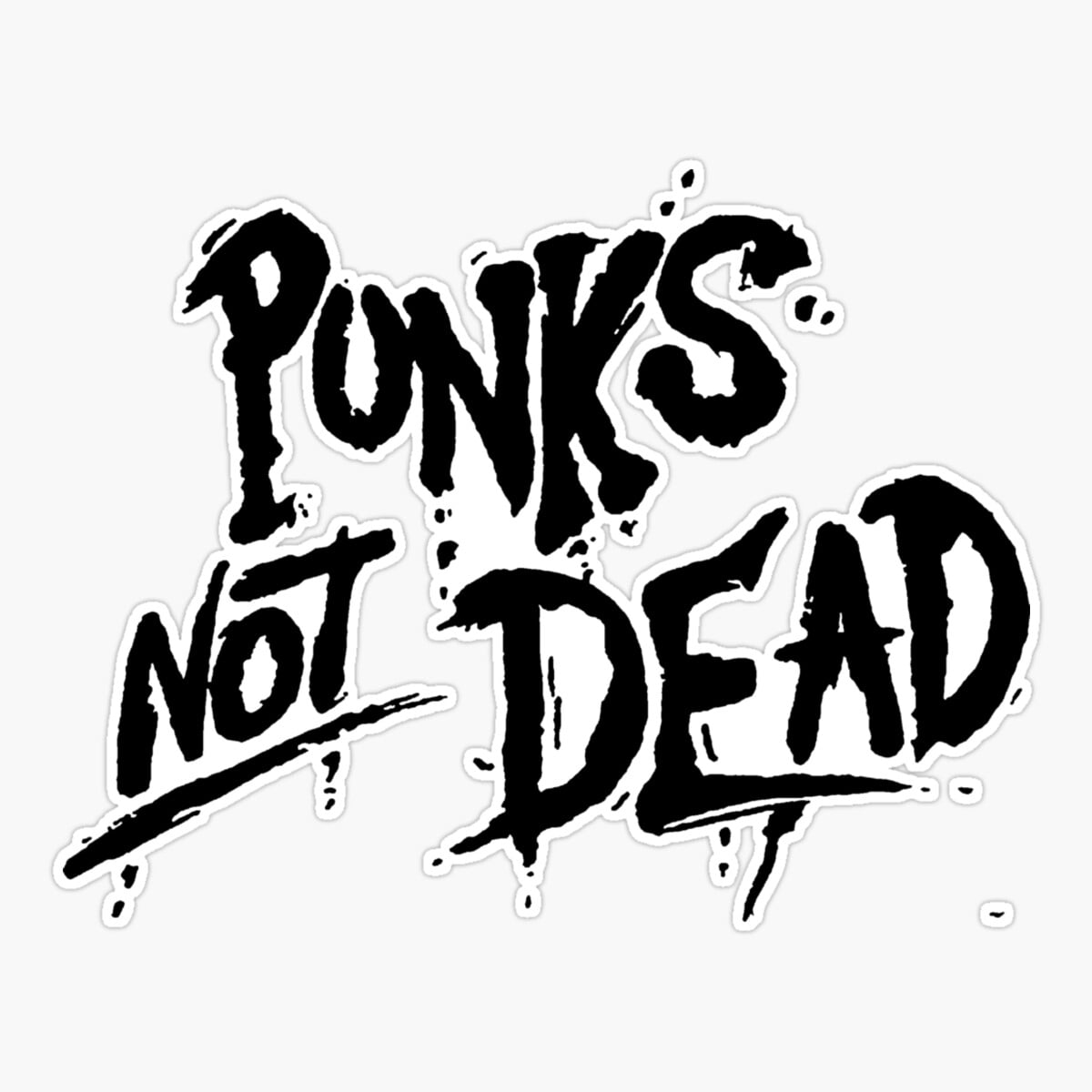Onim Punks Not Dead Sticker, Phone Decal Water Bottle Stickers Car ...