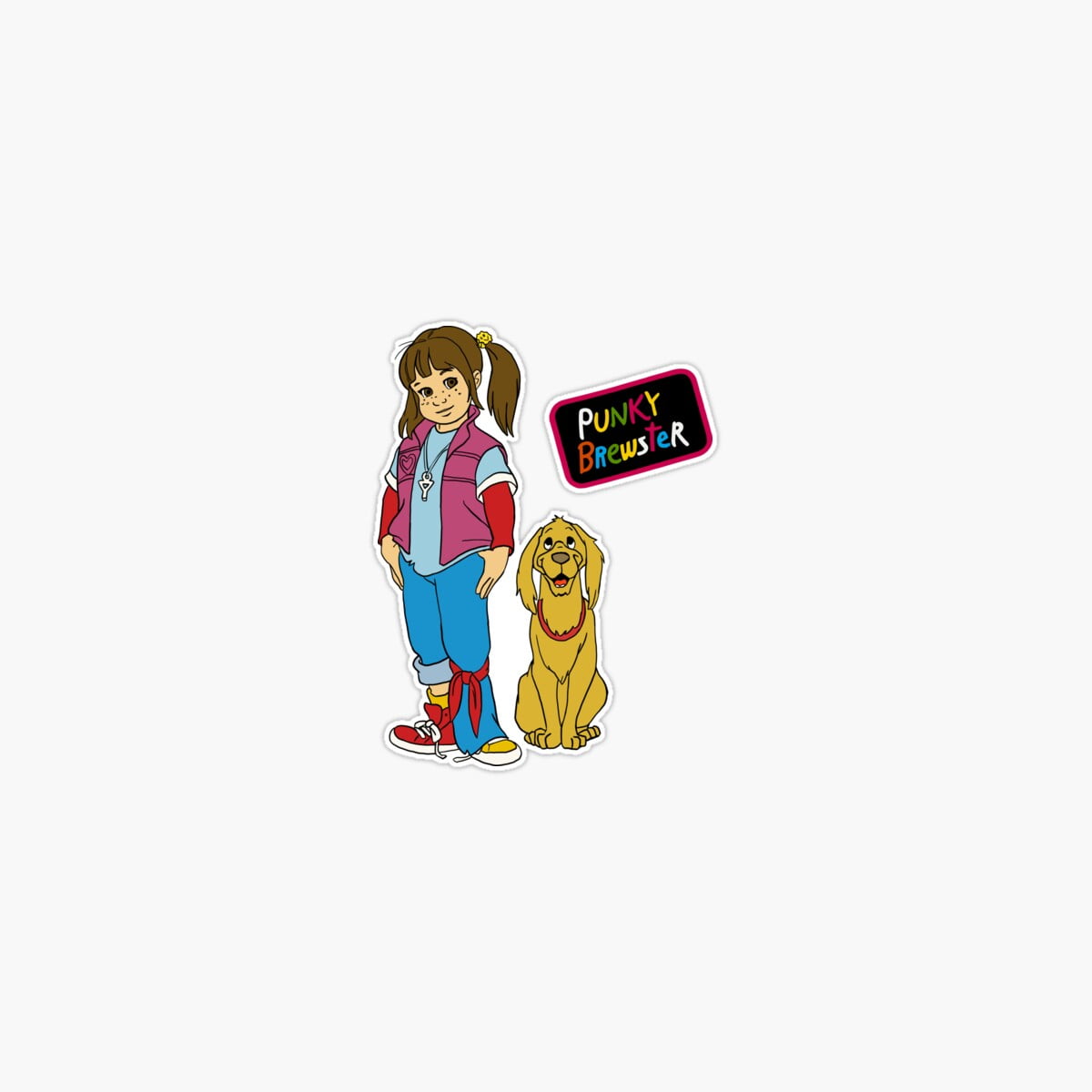 Onim Punky Brewster Brandon Sticker, Phone Decal Water Bottle Stickers ...