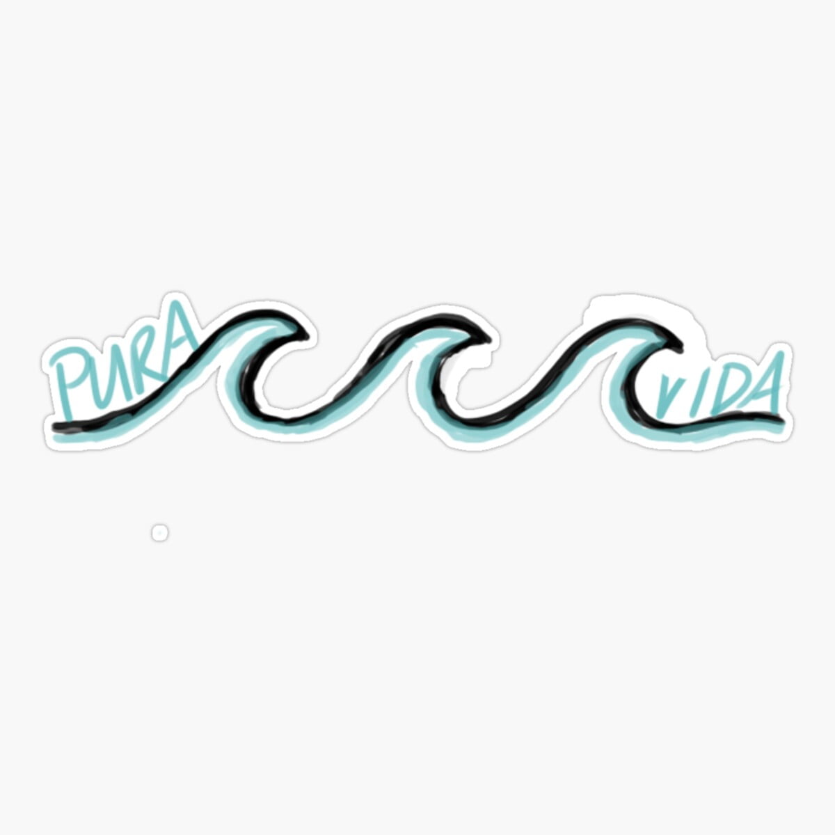 Onim Pura Vida Sticker, Phone Decal Water Bottle Stickers Car Decals ...