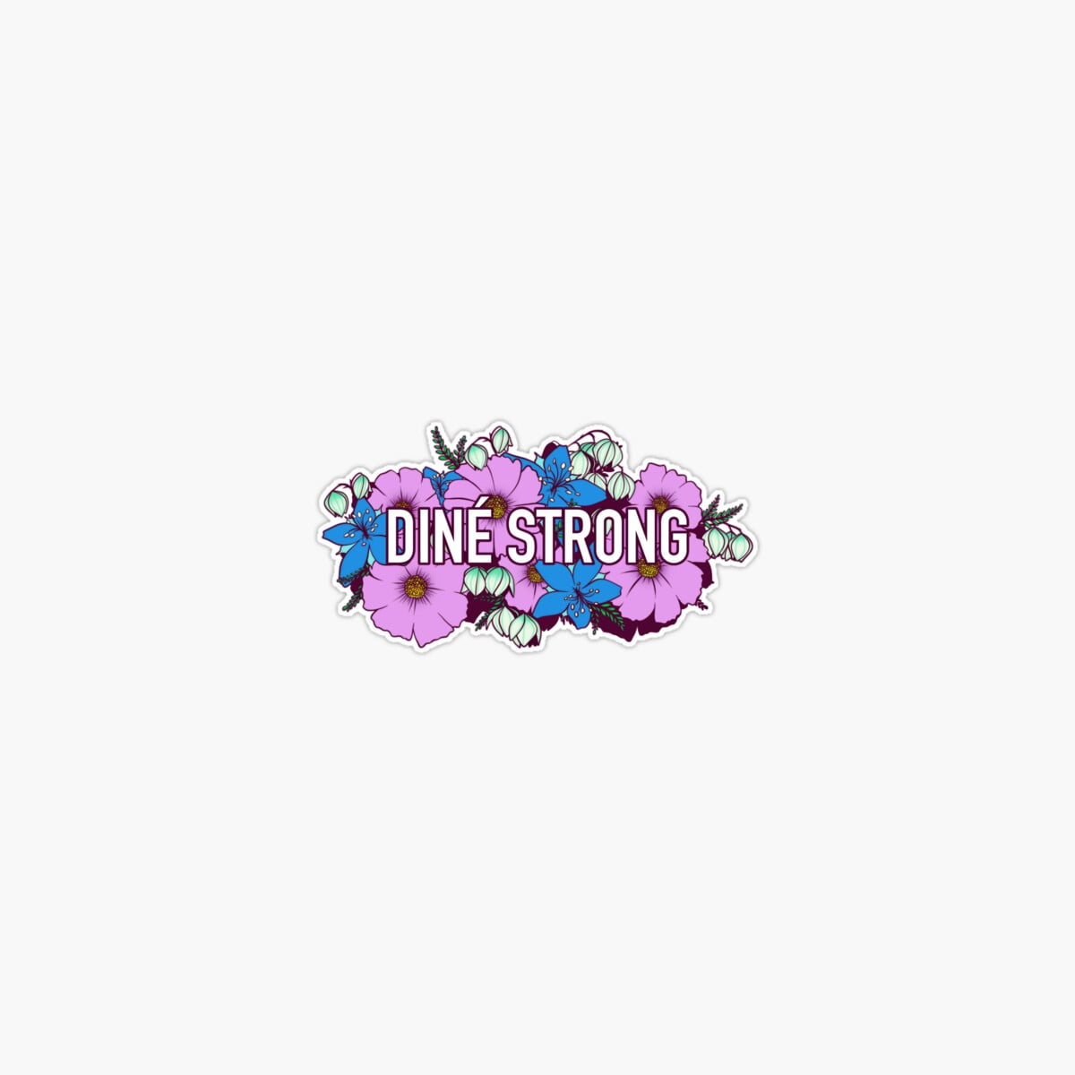 Onim Purple Diné Strong Sticker - Walmart.com