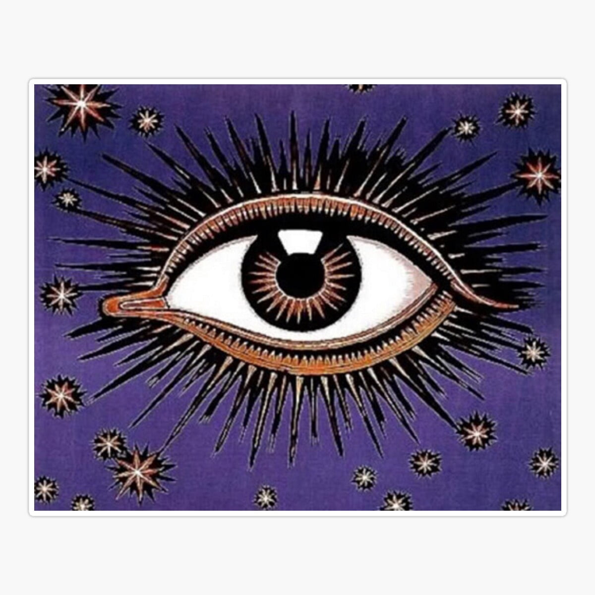 Onim Purple Eye Sticker, Phone Decal Water Bottle Stickers Car Decals ...