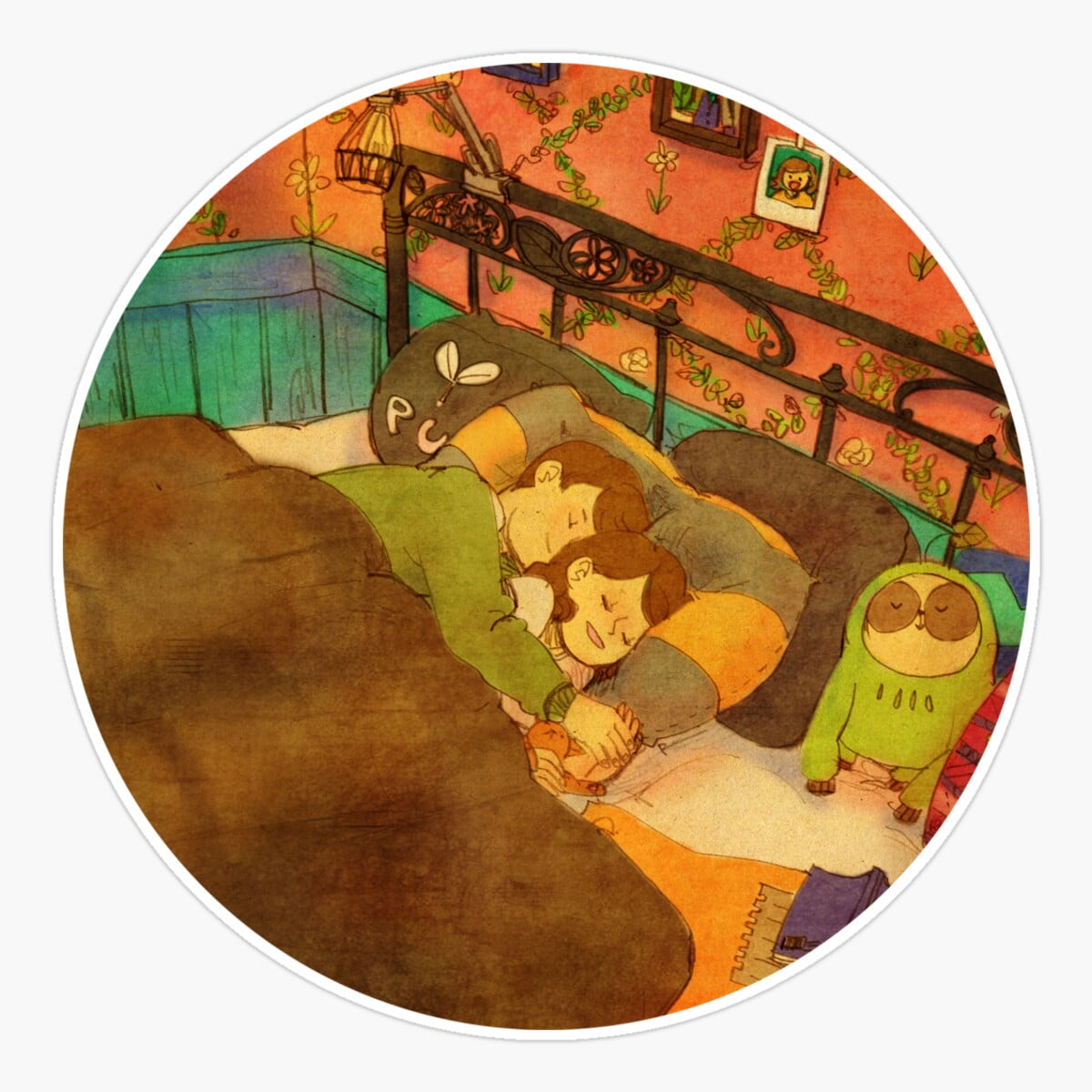 Onim Puuung Illustration No.139 Sticker, Phone Decal Water Bottle ...