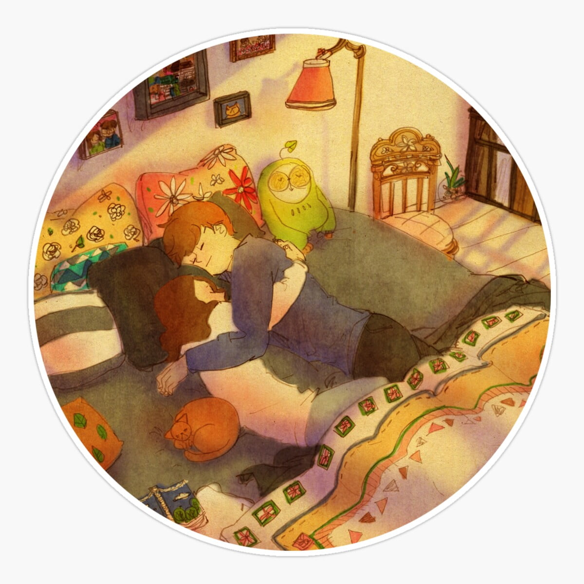 Onim Puuung Illustration No.197 Sticker, Phone Decal Water Bottle ...