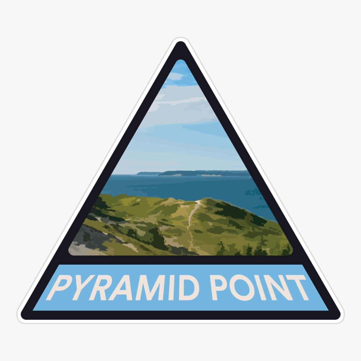 Onim Pyramid Point Sticker, Phone Decal Water Bottle Stickers Car ...