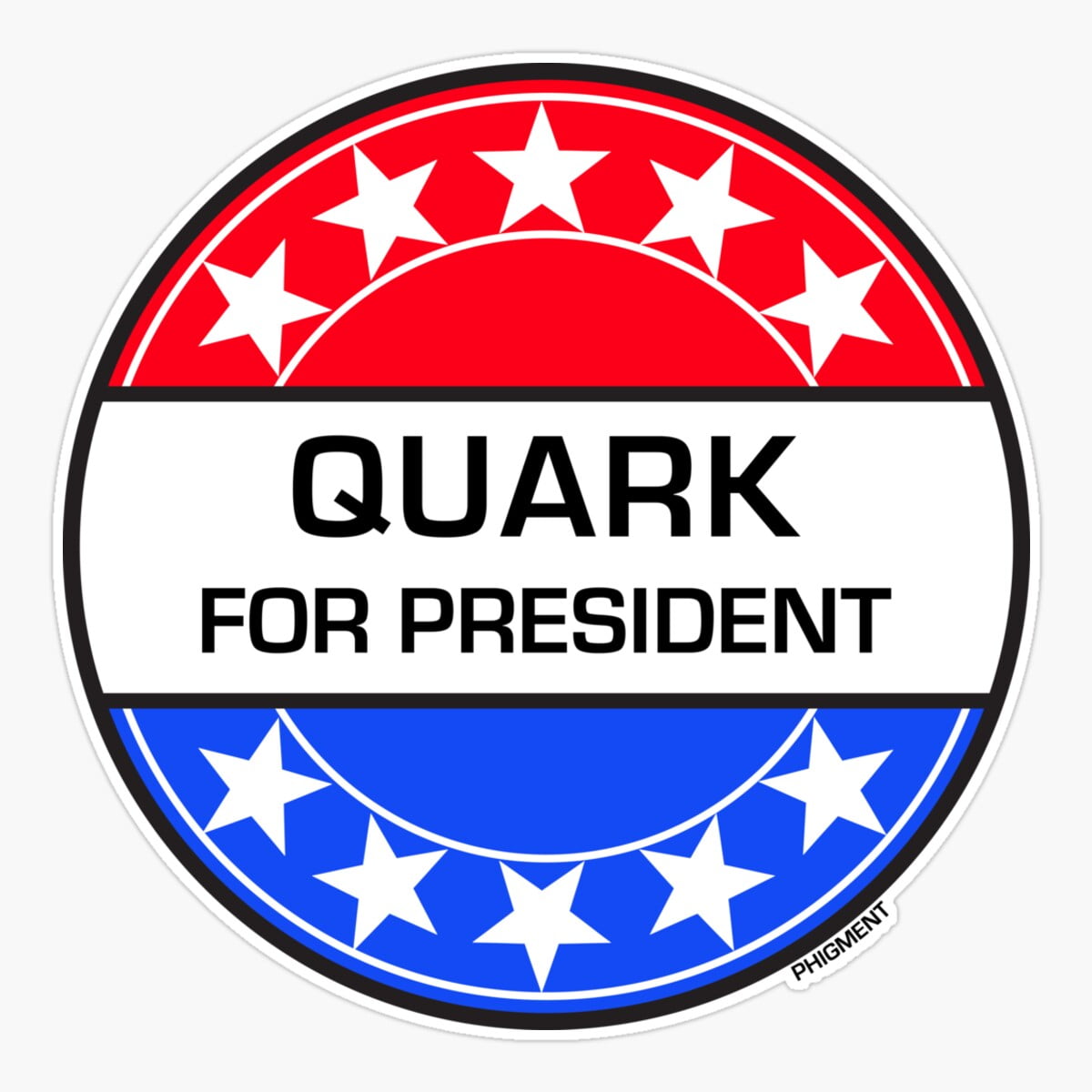 Onim Quark For President Sticker, Phone Decal Water Bottle Stickers Car ...