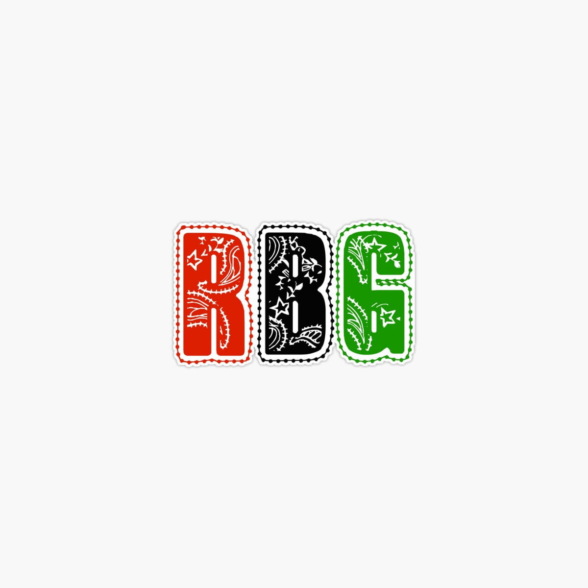Onim RBG Letters Sticker - Walmart.com