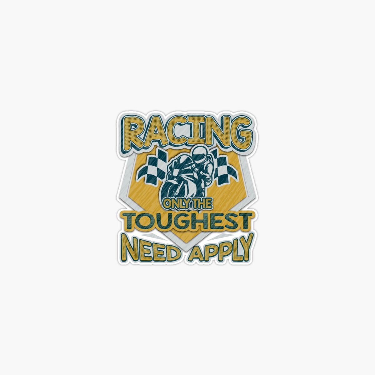 Onim Racing T Shirt Only The Toughest Need Apply Sticker, Phone Decal ...