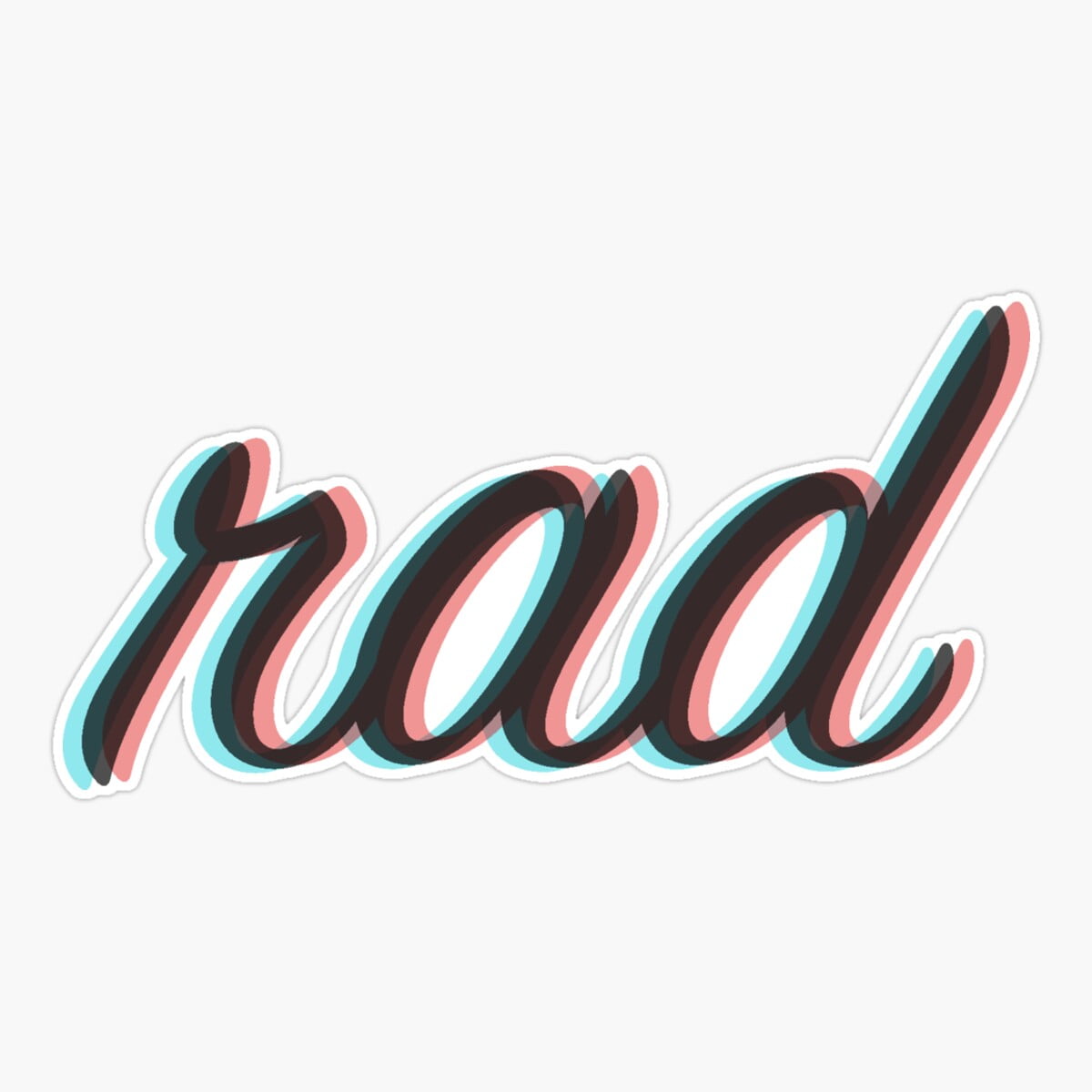 Onim Rad 3D Sticker, Phone Decal Water Bottle Stickers Car Decals ...