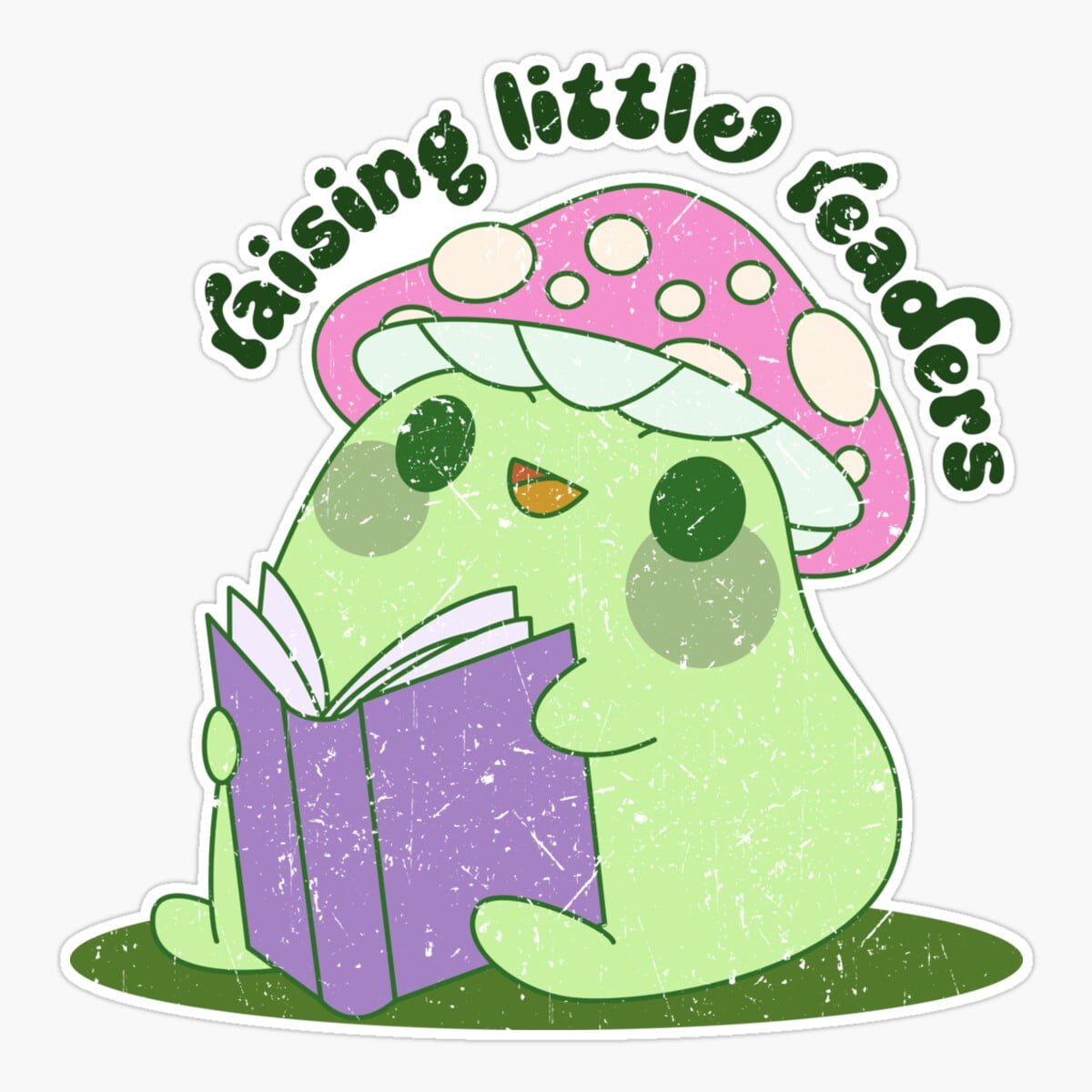 Onim Raising Little Readers Frog Sticker, Phone Decal Water Bottle ...