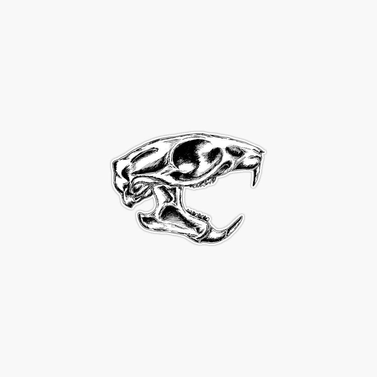 Onim Rat Skulls (Black) Sticker, Phone Decal Water Bottle Stickers Car ...