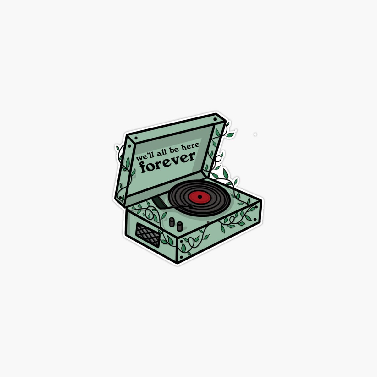 Onim Record Player Concert Sticker Sticker, Phone Decal Water Bottle ...