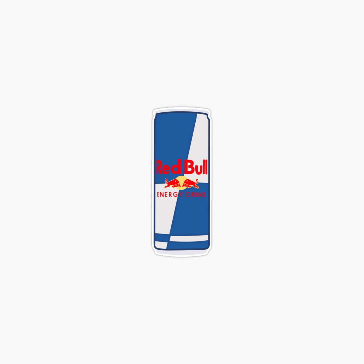 Onim Red Bull Can Drawing Sticker, Phone Decal Water Bottle Stickers ...