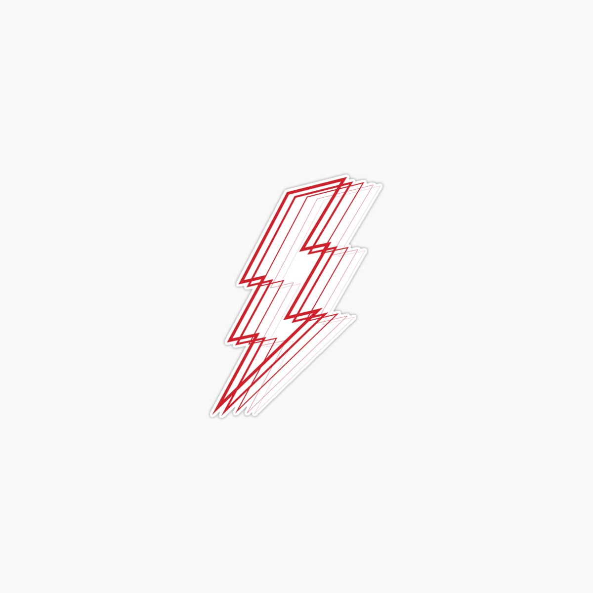 Onim Red Lightning Sticker, Phone Decal Water Bottle Stickers Car ...