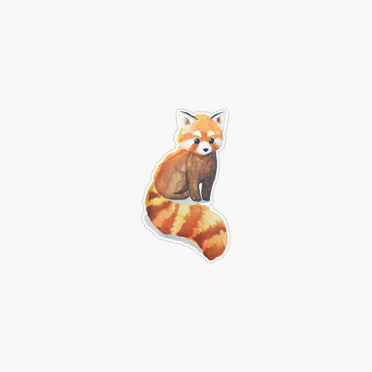 Onim Red Panda Sticker - Walmart.com