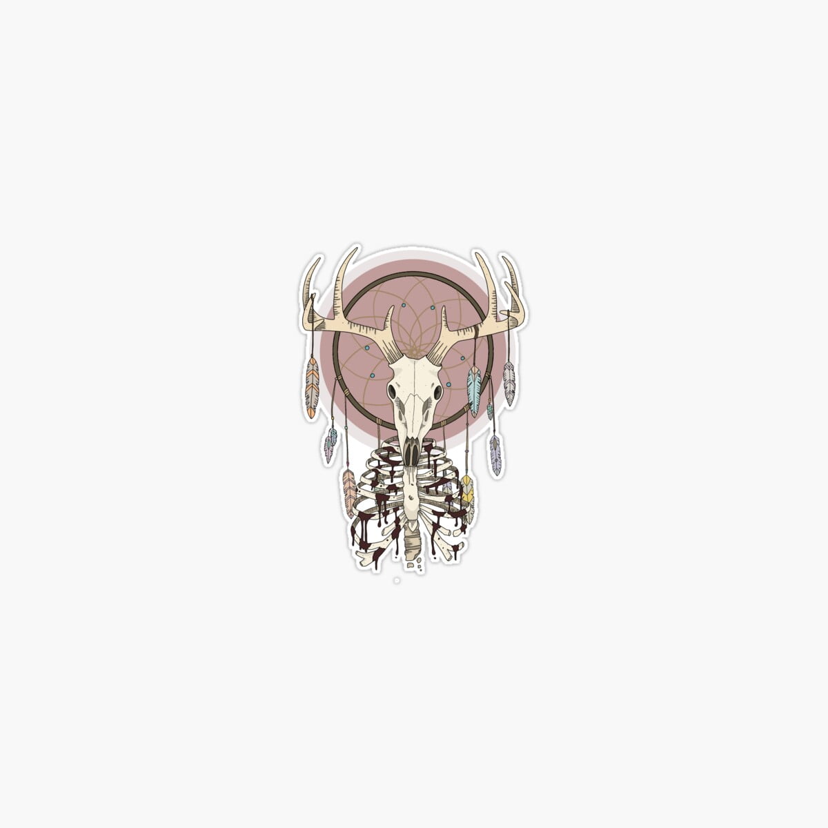 Onim Relic Of A Wendigo Sticker, Phone Decal Water Bottle Stickers Car ...