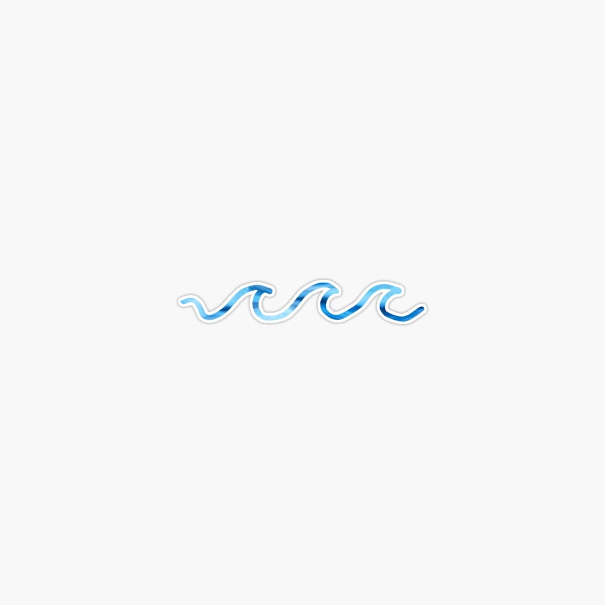 Onim Riptide Wave Design Sticker Sticker, Phone Decal Water Bottle ...