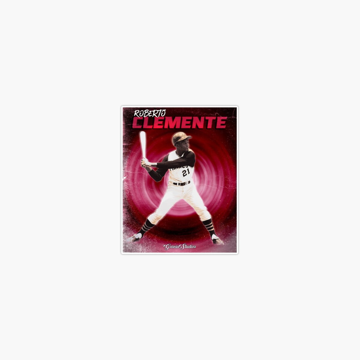 Onim Roberto Clemente - Career Tribute Sports Card Poster Sticker ...