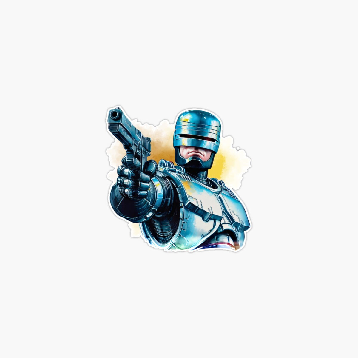 Onim Robocop: Legend Of Steel Sticker, Phone Decal Water Bottle ...