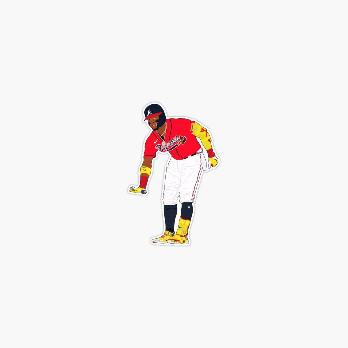 Onim Ronald Acuna Too Little Sticker, Phone Decal Water Bottle Stickers ...