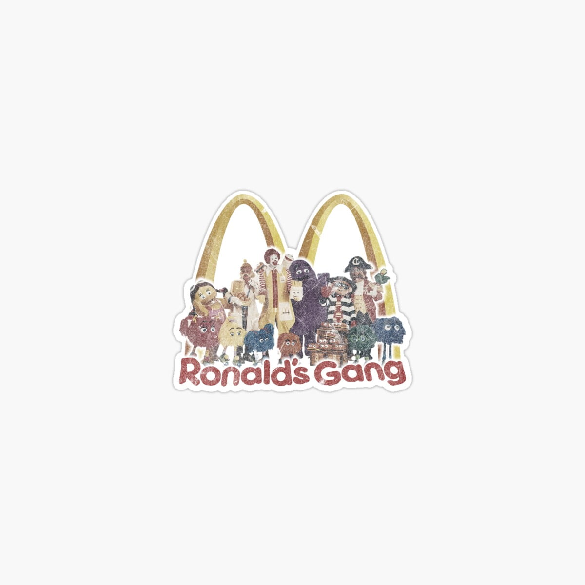 Onim Ronald's Gang Sticker - Walmart.com