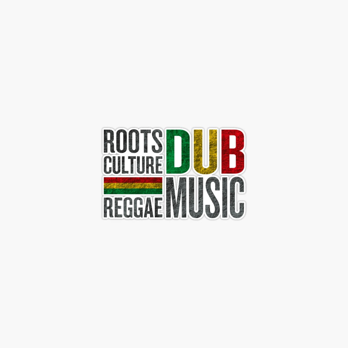 Onim Roots Culture - Reggae DUB Music Sticker - Walmart.com