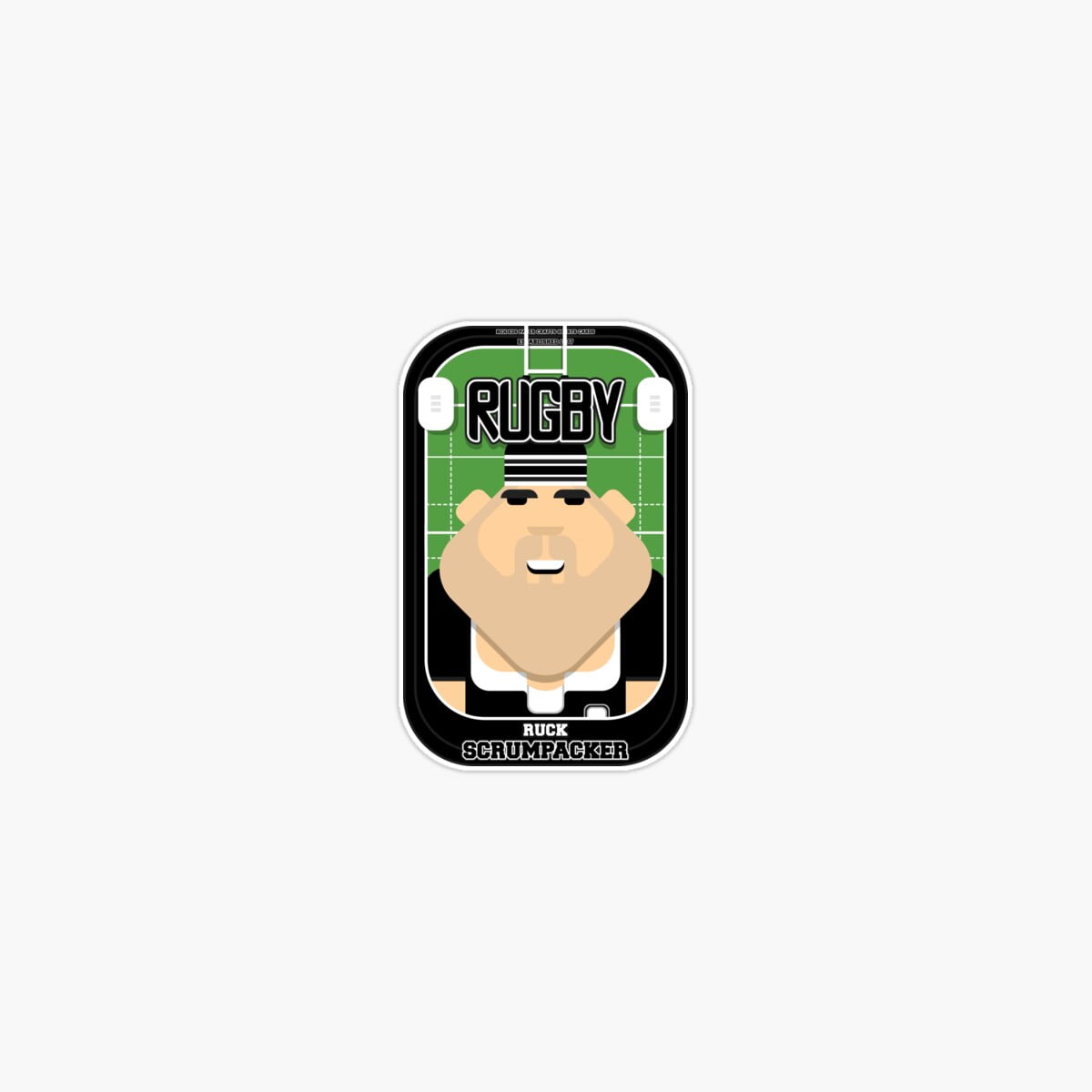 Onim Rugby Black - Ruck Scrumpacker - Victor Version Sticker, Phone ...
