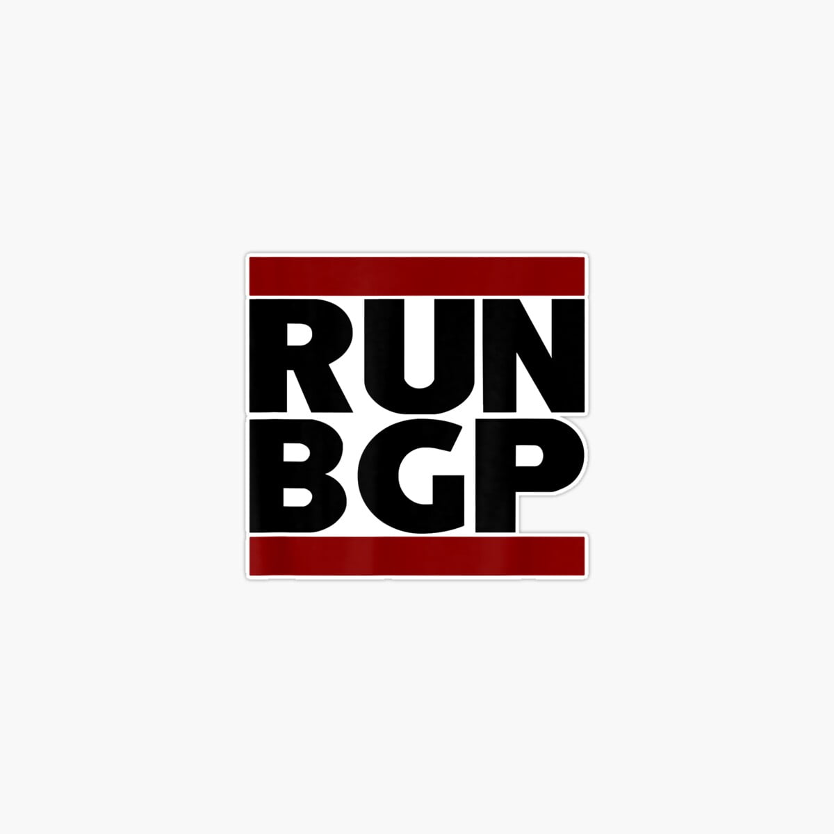 Onim Run BGP Funny Network Engineer Geeky Nerd Sticker - Walmart.com