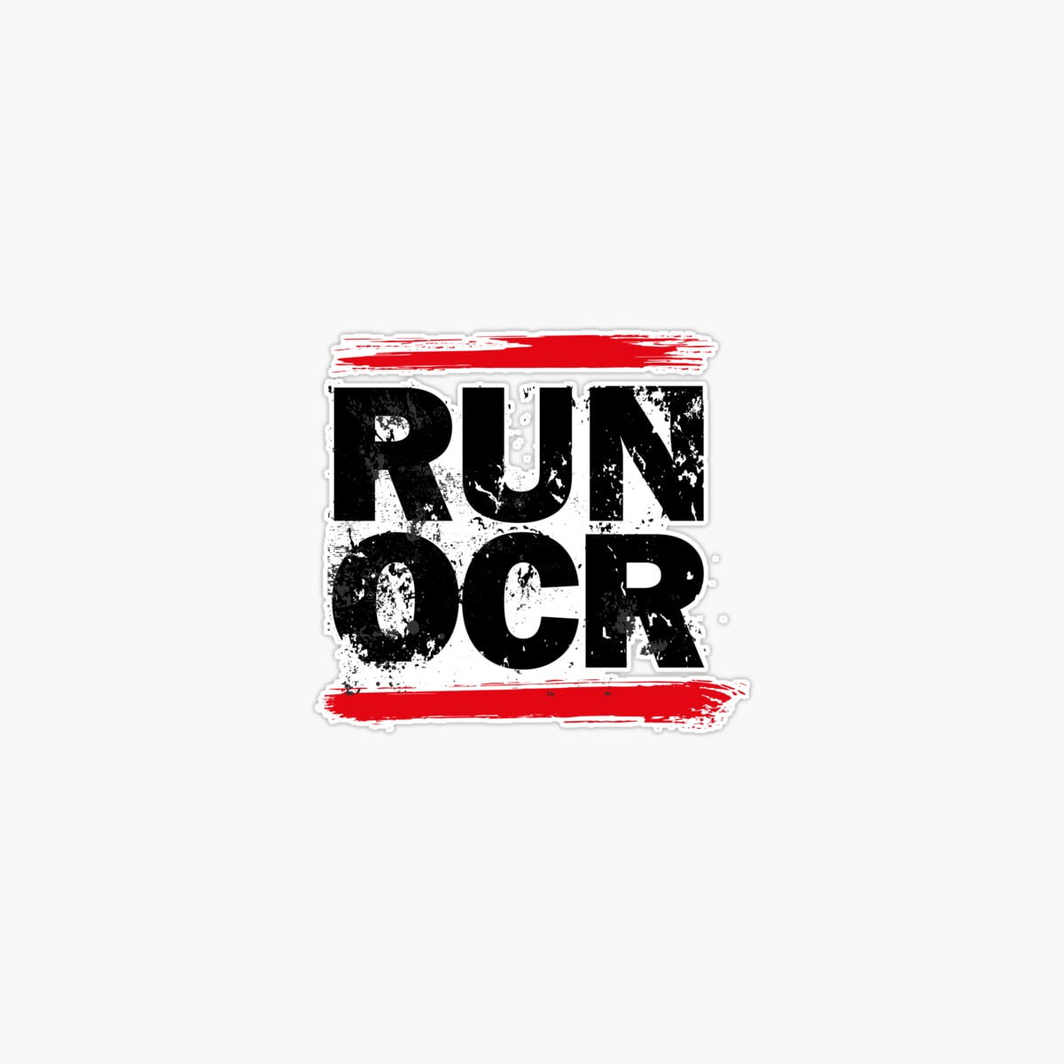 Onim Run Ocr / Dirty Mud Sticker, Phone Decal Water Bottle Stickers Car Decals, Funny Birthday ...