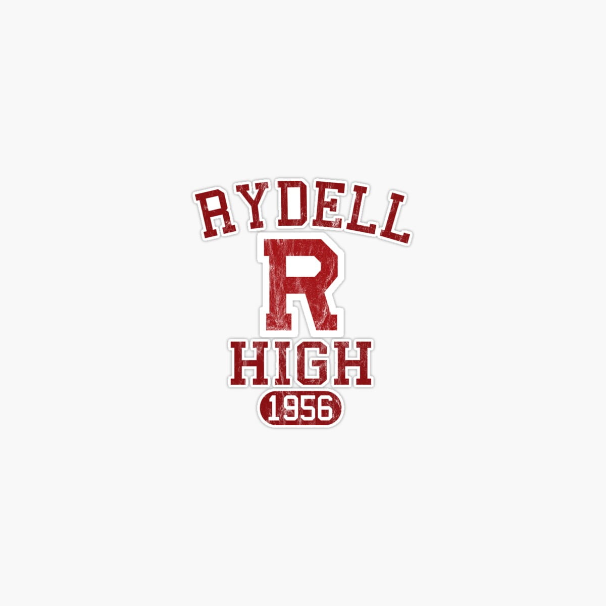 Onim Rydell High School (Grease) Sticker, Phone Decal Water Bottle ...
